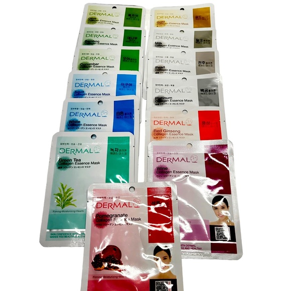 Dermal | Skincare | Dermal Korean Collagen Essence Face Mask Set Of 3 ...